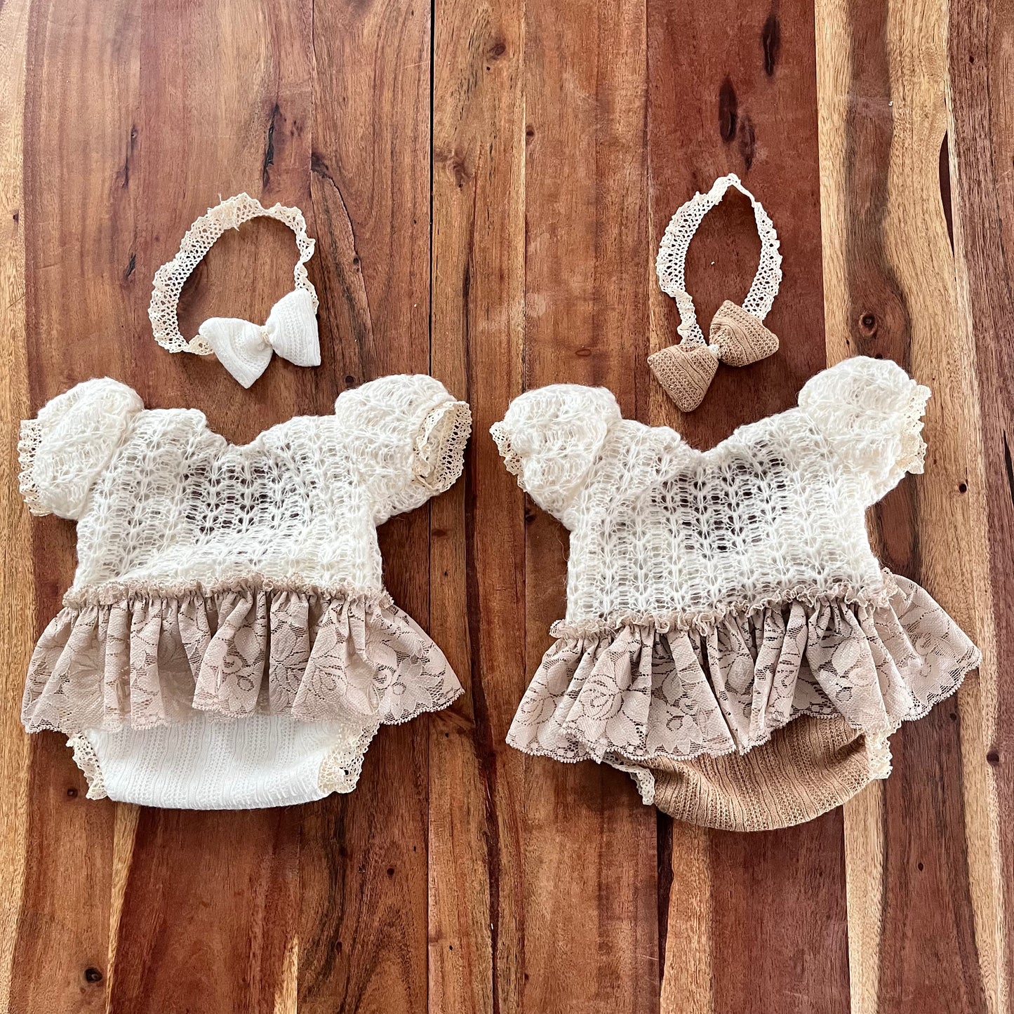 Amey cream & beige new Newborn Photography Prop make to order | daliaphotoprops